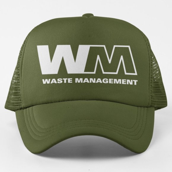 Accessories | New Waste Management Wm Logo Foam Trucker Mesh Snapback ...